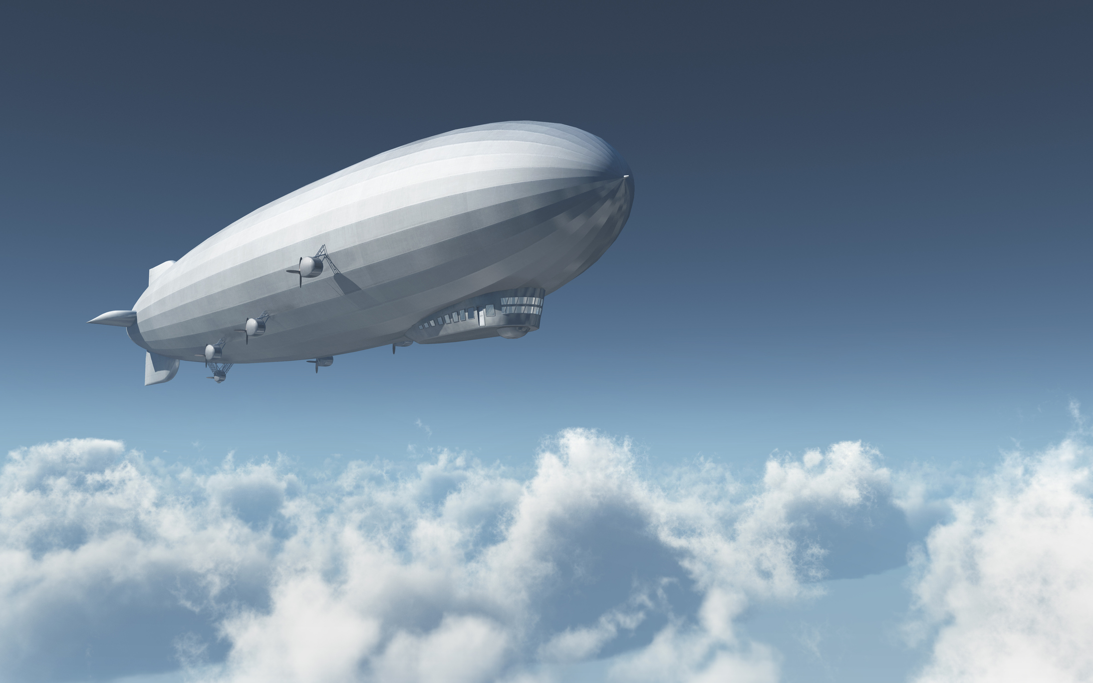 Would you ride in a floating airship?